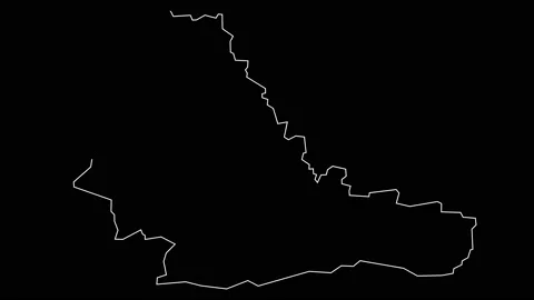 Taurage Lithuania county map outline ani... | Stock Video | Pond5