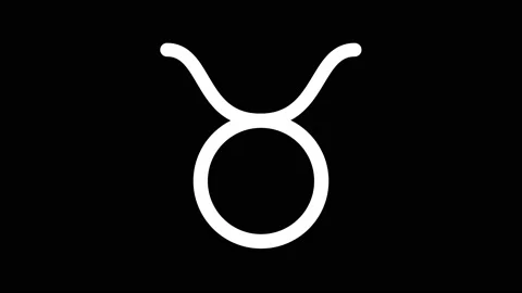 Taurus Sign or Symbol Animation on Black... | Stock Video | Pond5