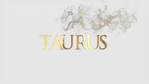 Taurus zodiac sign name, horoscope, gold... | Stock Video | Pond5