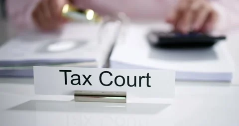 Tax Court Nameplate On Table With Judge ... | Stock Video | Pond5