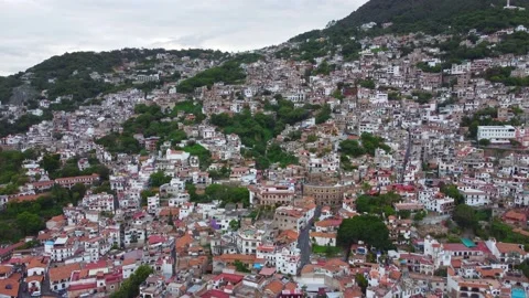 Taxco de Alarcon Mexico. Hillside homes ... | Stock Video | Pond5