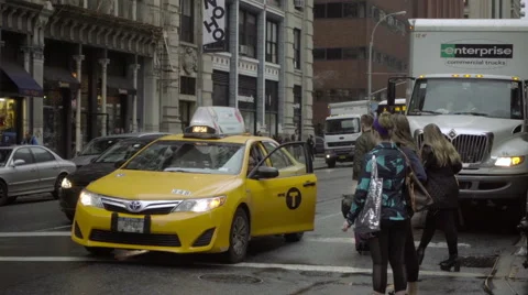 taxi cab driver helping passenger with b... | Stock Video | Pond5