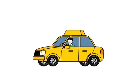 Taxi Driver Cartoon Stock Videos – Royalty-Free HD & 4K Videos | Pond5