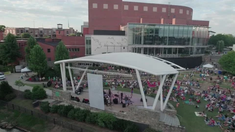 TD Bank Amphitheater Downtown Greenville... | Stock Video | Pond5