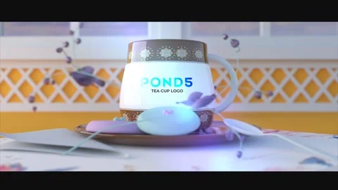 Tea Cup Logo Reveal ~ After Effects Template #244608423