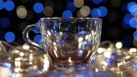 Tea is poured into transparent small gla... | Stock Video | Pond5