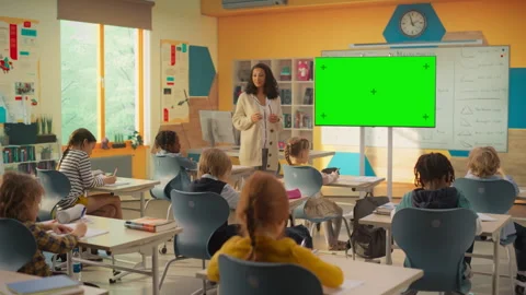 Class Room Green Screen Stock Footage ~ Royalty Free Stock Videos | Pond5