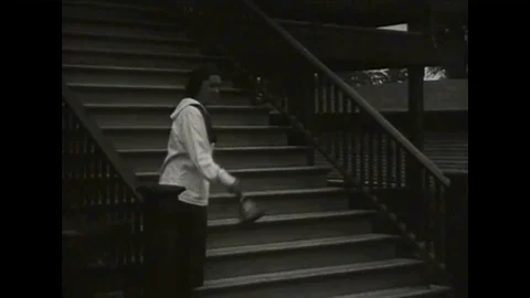 A teacher rings a bell at school, nap ti... | Stock Video | Pond5