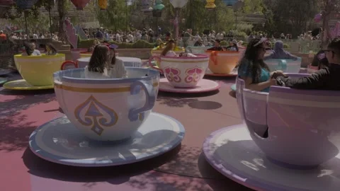 teacup ride slow motion | Stock Video | Pond5
