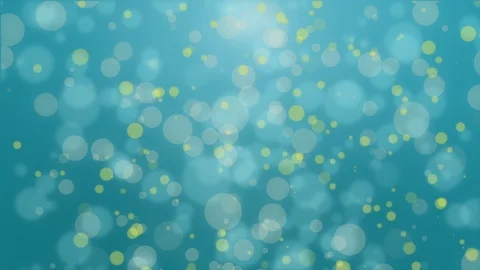 Teal blue yellow glowing particle backgr... | Stock Video | Pond5