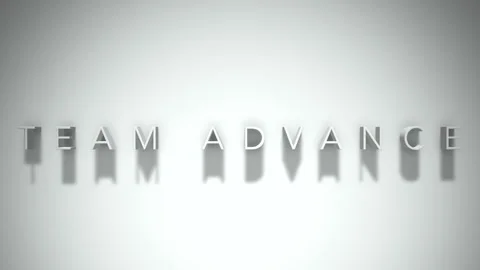 team advance 3D title animation white te... | Stock Video | Pond5