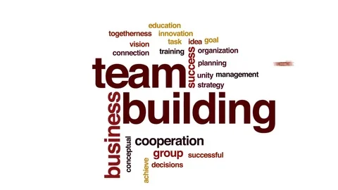 Team building animated word cloud, text ... | Stock Video | Pond5