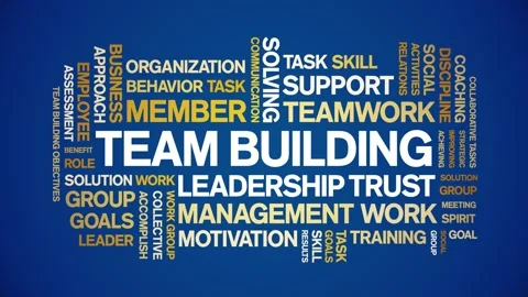 Team Building animated word cloud,animat... | Stock Video | Pond5