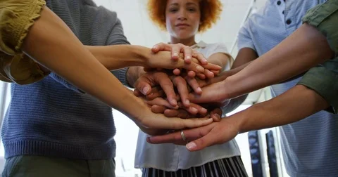 Team of business people forming hand sta... | Stock Video | Pond5