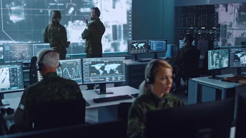 Team of Military Surveillance Officers o... | Stock Video | Pond5