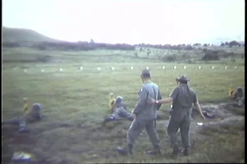 The team observes training at the firing... | Stock Video | Pond5