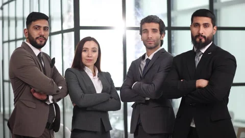 Team successful employees in formal wear... | Stock Video | Pond5