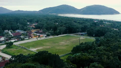 team training in a grass soccer field in... | Stock Video | Pond5