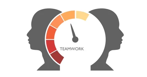 Team work level scale with arrow. The me... | Stock Video | Pond5