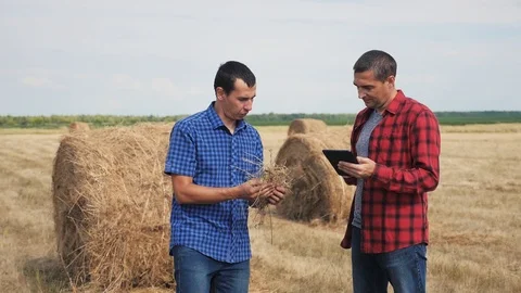 teamwork agriculture smart farming conce... | Stock Video | Pond5