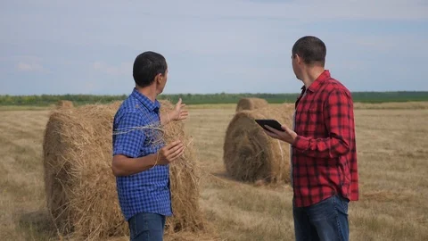 teamwork agriculture smart farming conce... | Stock Video | Pond5