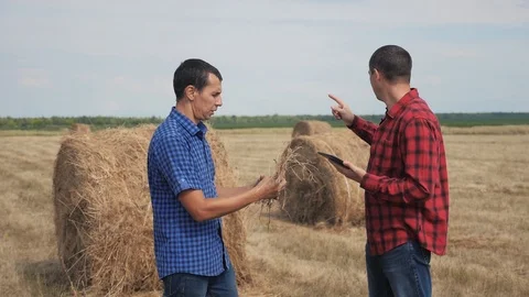 teamwork agriculture smart farming conce... | Stock Video | Pond5