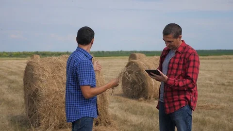 teamwork agriculture smart farming conce... | Stock Video | Pond5