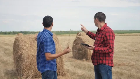 teamwork agriculture smart farming conce... | Stock Video | Pond5