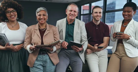 Teamwork, collaboration and face of busi... | Stock Video | Pond5