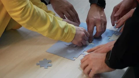 Teamwork. a group of people a team assem... | Stock Video | Pond5