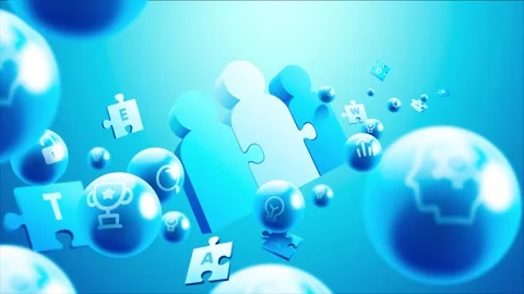 Teamwork id background 4k | Stock Video | Pond5