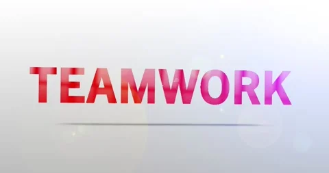 Teamwork. Particle Logo. Text Animation | Stock Video | Pond5