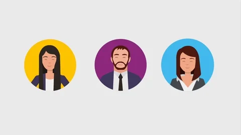 teamwork people animation hd | Stock Video | Pond5