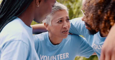 Teamwork, volunteer and group of people ... | Stock Video | Pond5