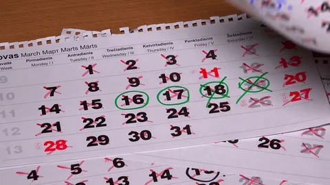 Calendar Pages Falling Stock Videos – Royalty-Free HD & 4K Videos | Pond5