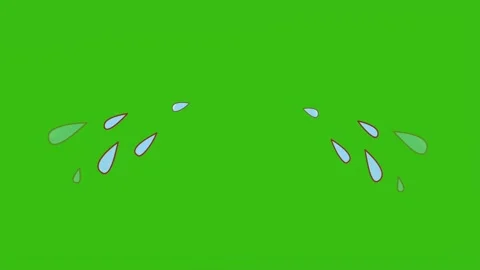 Tears coming out of eyes on a green scre... | Stock Video | Pond5