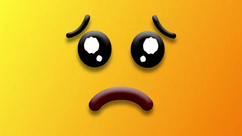 Tears eye and sad face expression animat... | Stock Video | Pond5