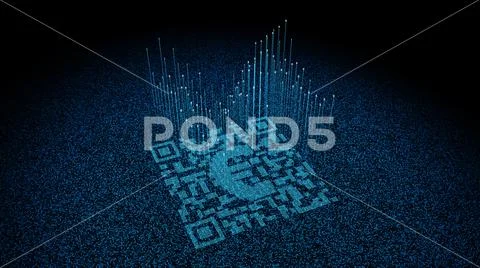 Technical data QR code and Euro, data identification: Royalty Free ...