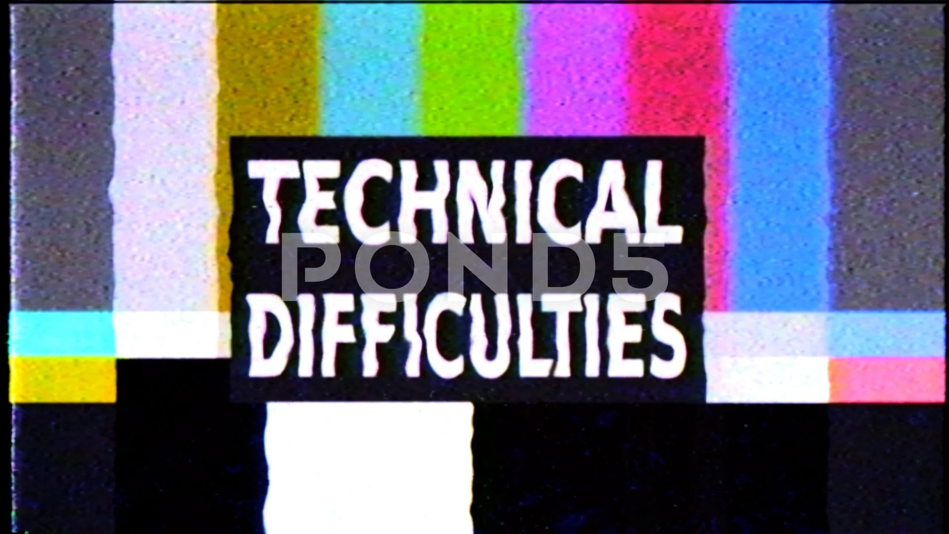 Technical Difficulties Screen