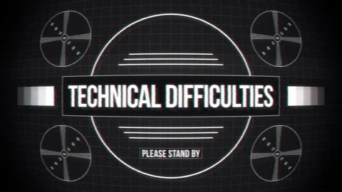 Technical Difficulties Screen Stock Footage ~ Royalty Free Stock Videos | Pond5
