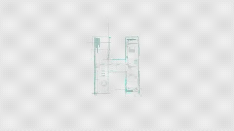 Techno Digital Animated Alphabet with al... | Stock Video | Pond5