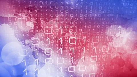 Technological motion binary code animati... | Stock Video | Pond5