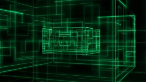 Green Technology Background Stock Video Footage | Royalty Free Green ...