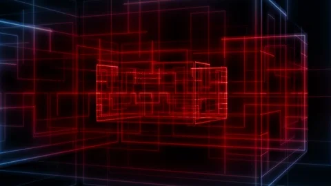 Technology Red Background Stock Video Footage | Royalty Free Technology ...