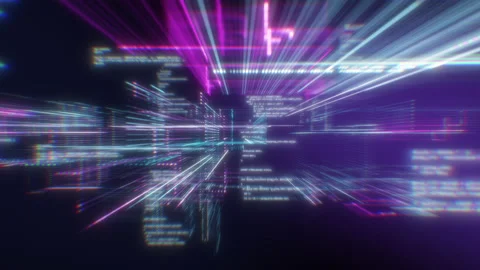 Technology background with abstract digi... | Stock Video | Pond5