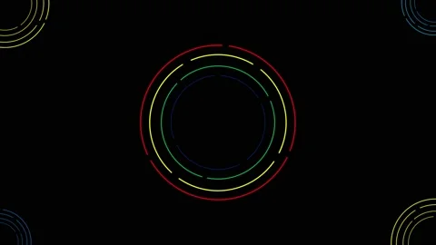 Technology background. Rounded circle mo... | Stock Video | Pond5