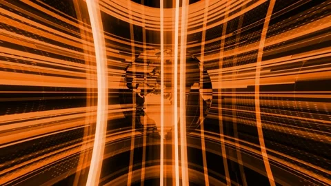 Technology brown color cyberpunk hologra... | Stock Video | Pond5