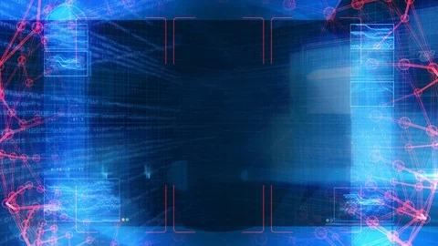 Technology Interface Computer Data Digit... | Stock Video | Pond5