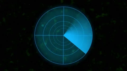 Technology interface HUD rotating on dar... | Stock Video | Pond5