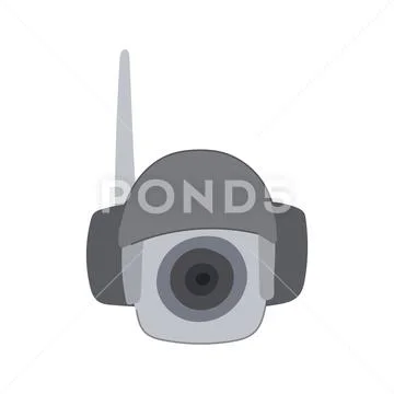 Technology ip camera cartoon vector illustration: Royalty Free #256621466